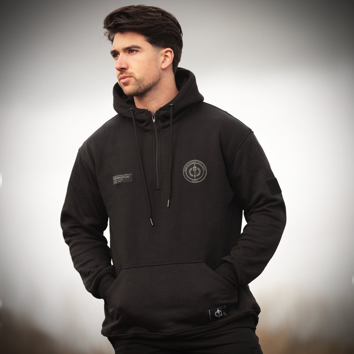 //03-SP1 | Shadow Ops Half Zip Hoodie - Onyx (Fully Customizable) – EU ...